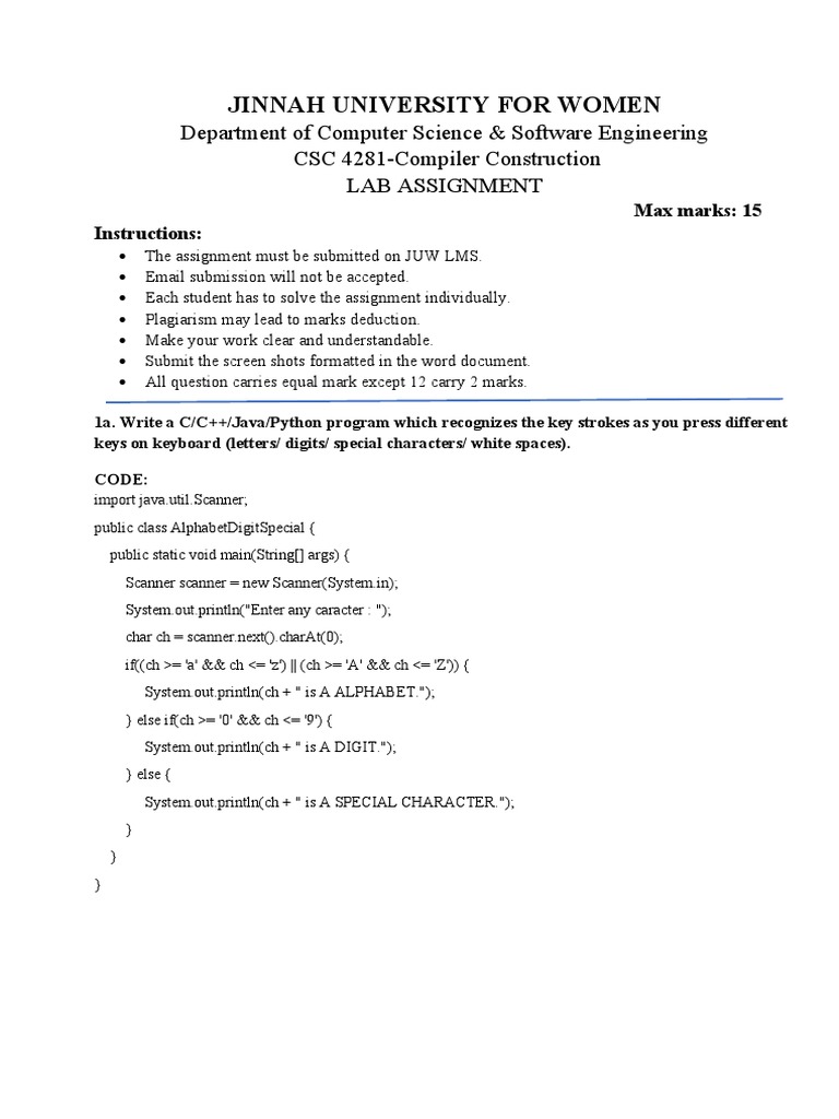 Lab Assig 2021 Pdf Software Engineering Computer Engineering 