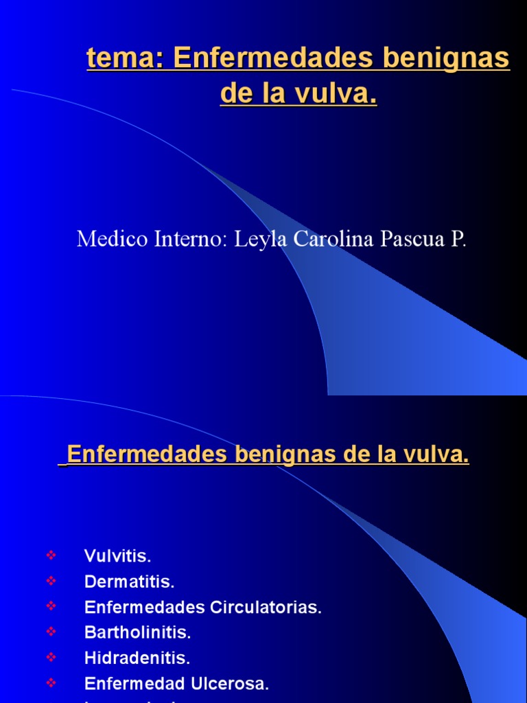 Patologia Benigna de Vulva | PDF | Especialidades Medicas ...