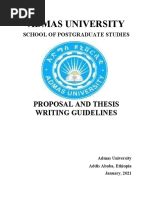 AAU Graduate Proposal and Thesis Writing Guide | PDF | Thesis | Data ...