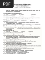 List of Pharmacist Papers With Answer Key 95 Papers - Pharmapedia | PDF ...