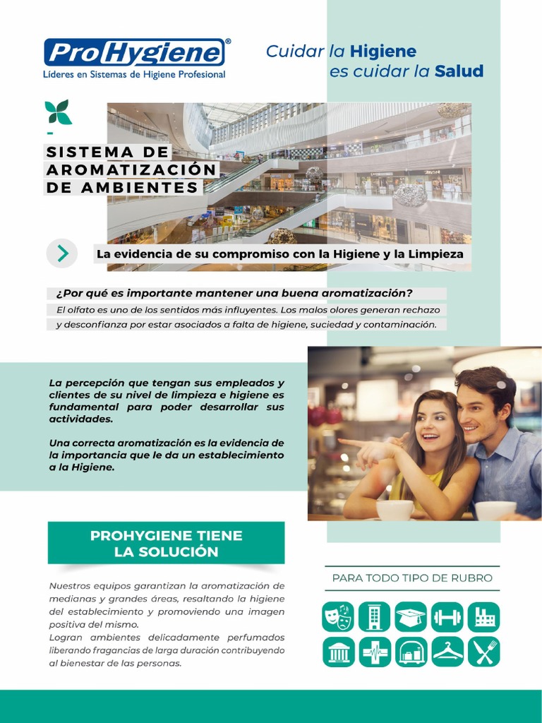 ProHygiene Sistema de Aromatizacion AroFuserAroStreamAroStyler | PDF