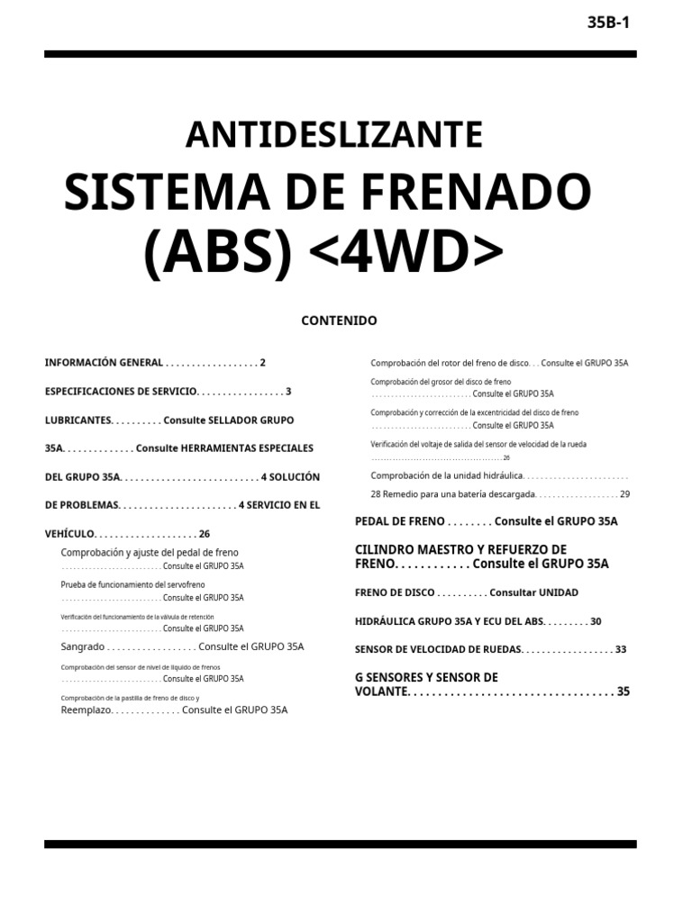 Frenos Abs | PDF | Sistema de freno antibloqueo | Bienes manufacturados