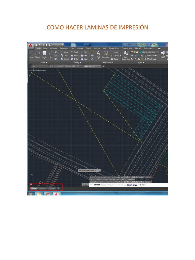 Como Hacer Laminas de Impresión en Autocad-Notas | PDF