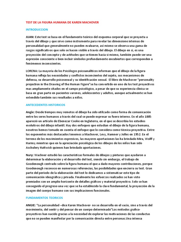 Boca Cóncava en el Test de Machover | PDF | Expresión facial ...