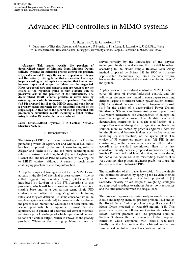 Advanced PID Controllers | PDF | Control Theory | Control Engineering