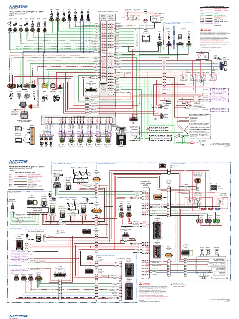 N9 and N10 With SCR (2014 - 2016) : Engine Wiring Diagram Engine ...