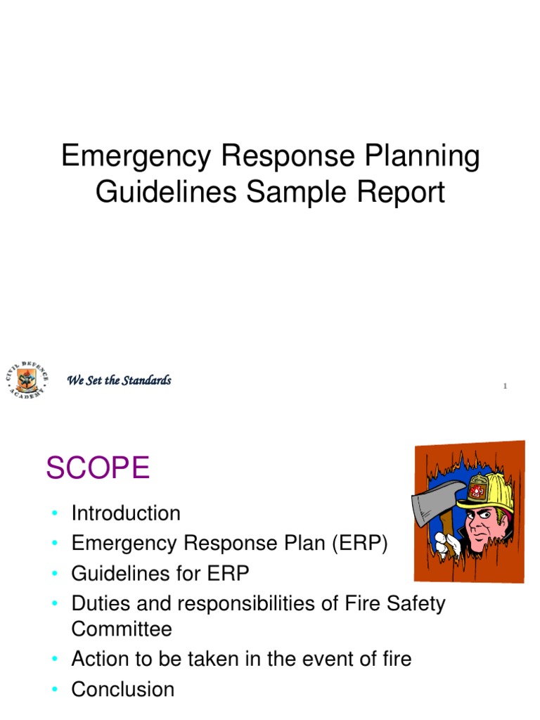 Emergency Response Plan Guidelines | PDF | Emergency Evacuation | Fire ...