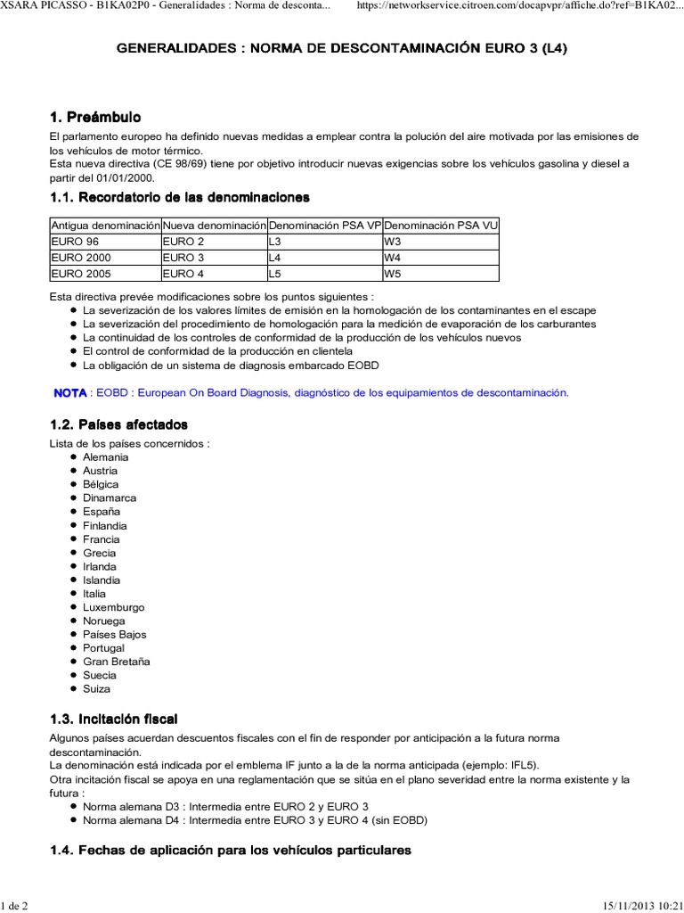 Norma Euro 3 | PDF | Euro | Energía y recursos