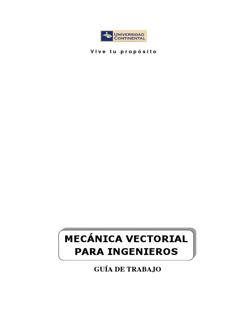 Mecanica Vectorial 1 | PDF | Fuerza | Vector Euclidiano