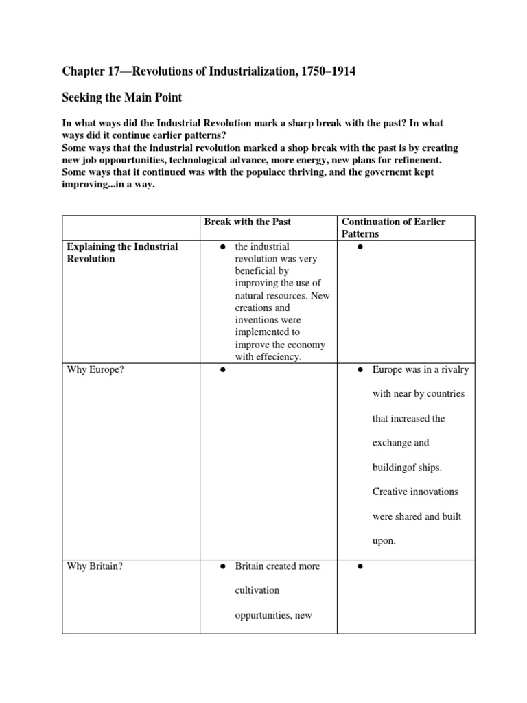 Chapter 17 Guided Reading | PDF | Industrial Revolution | Socialism