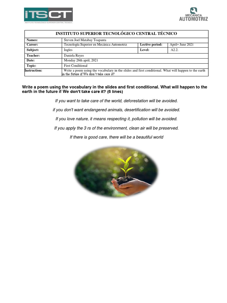 Save The Planet Poem | PDF | Language Arts & Discipline