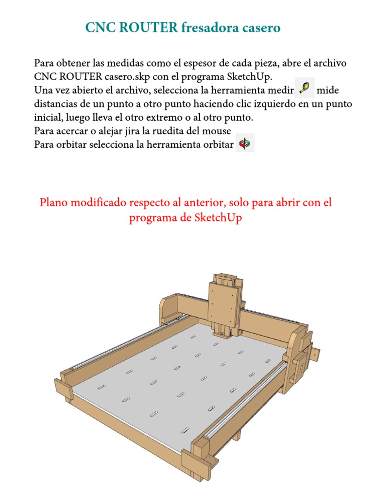 Planos CNC ROUTER Casero | PDF