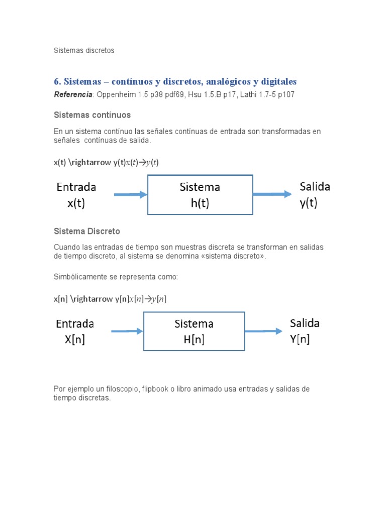 Sistemas Discreto | PDF | Métodos y materiales de enseñanza