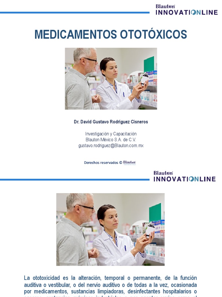 Medicamentos Ototoxicos | PDF | Drogas | Farmacología