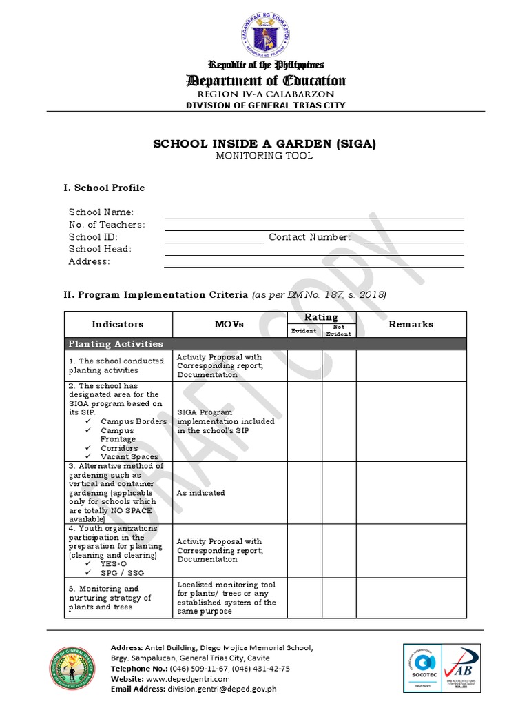 SIGA Monitoring Tool | PDF | Natural Environment | Business