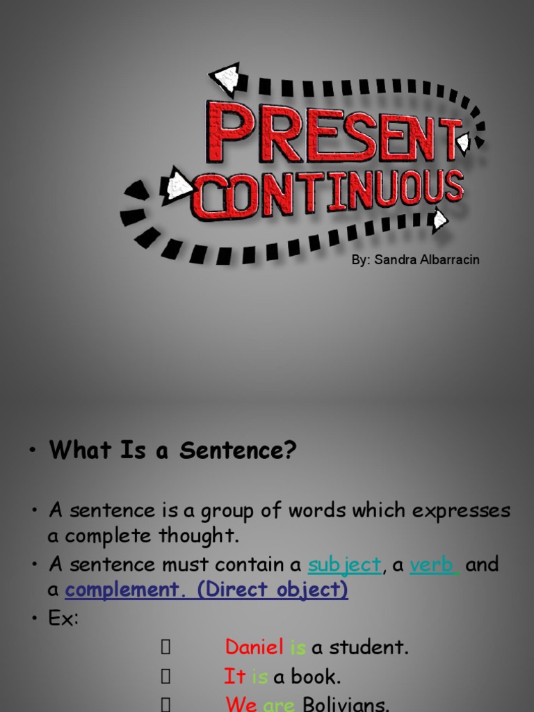 Understanding and Using the Present Continuous Tense | PDF | Verb | Syntactic Relationships