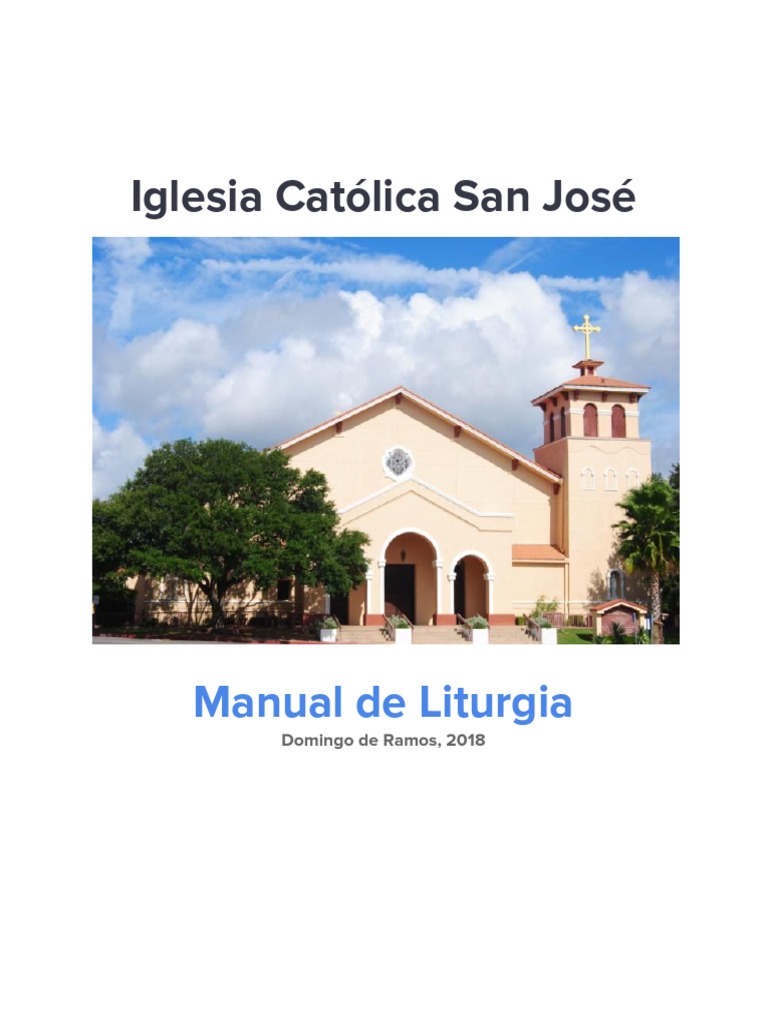 Manual de Liturgia San José | PDF | eucaristía | Misa (liturgia)