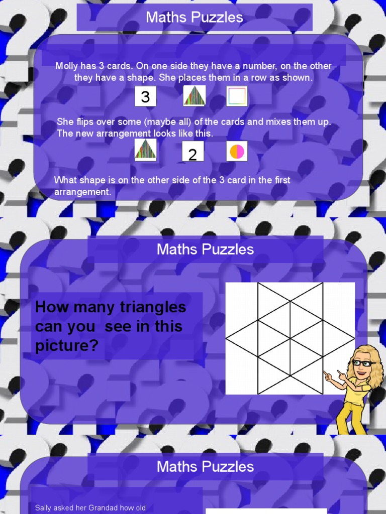 Maths Puzzles | PDF | Teaching Mathematics | Science
