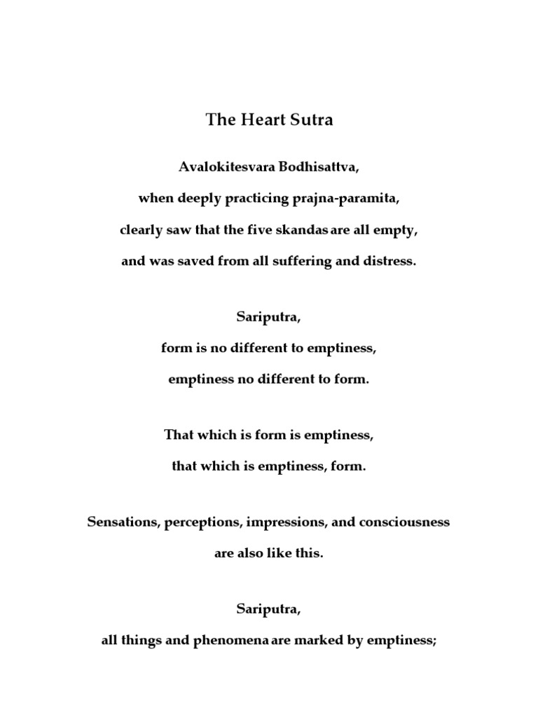 Heart Sutra | Śūnyatā | Bodhisattva