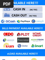 Gcash Service Fee Rates: Amount Service Fee (Cash In) Service Fee (Cash ...