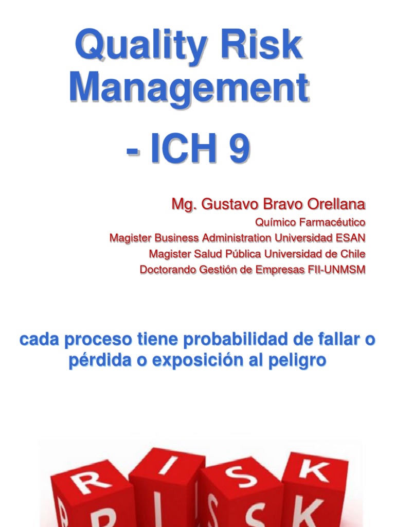 Gestión de Riesgos de Calidad ICH Q9 | PDF | Riesgo | Science
