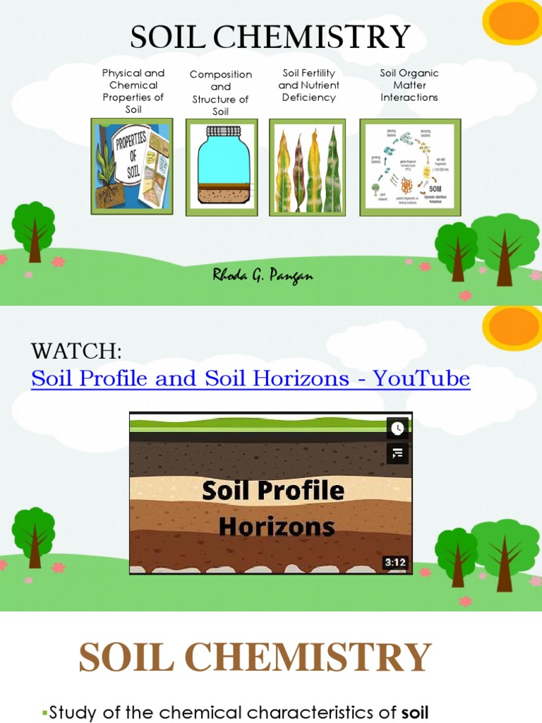 Soil Chemistry: Rhoda G. Pangan | PDF | Soil | Porosity