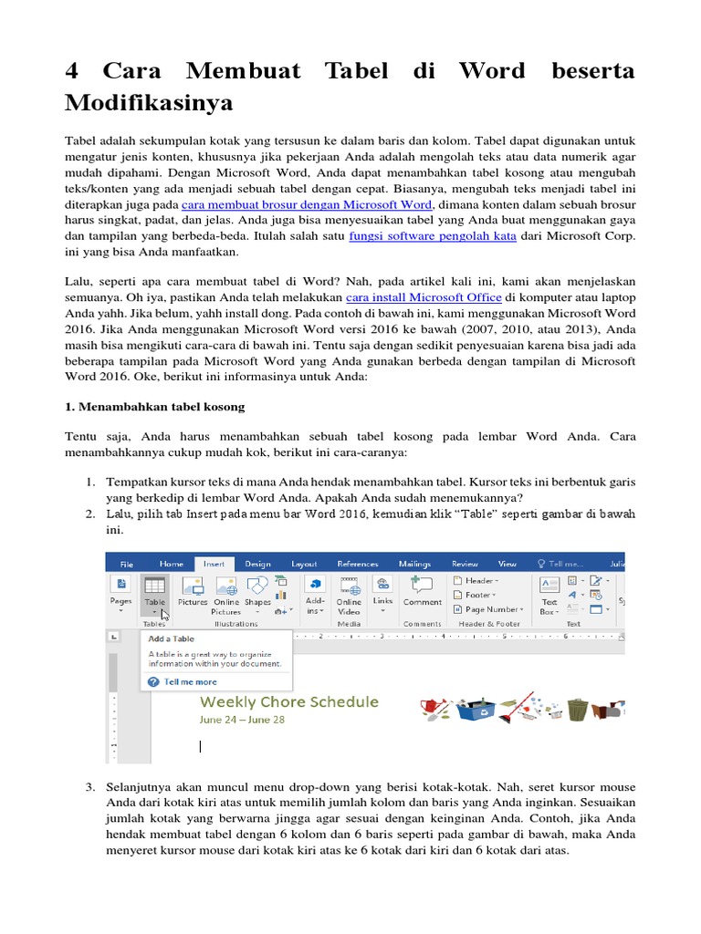 3.5. Ms. Word (Materi 9) Cara Membuat Tabel Di Word Beserta ...