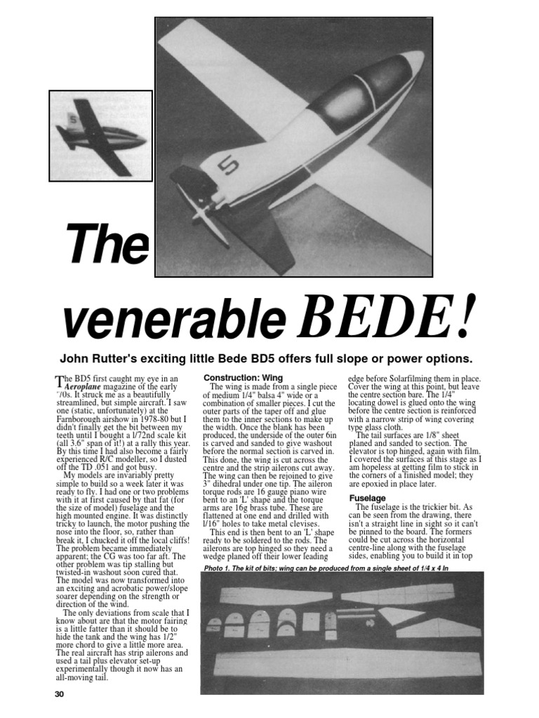Bede BD5 | PDF | Aircraft | Aviation
