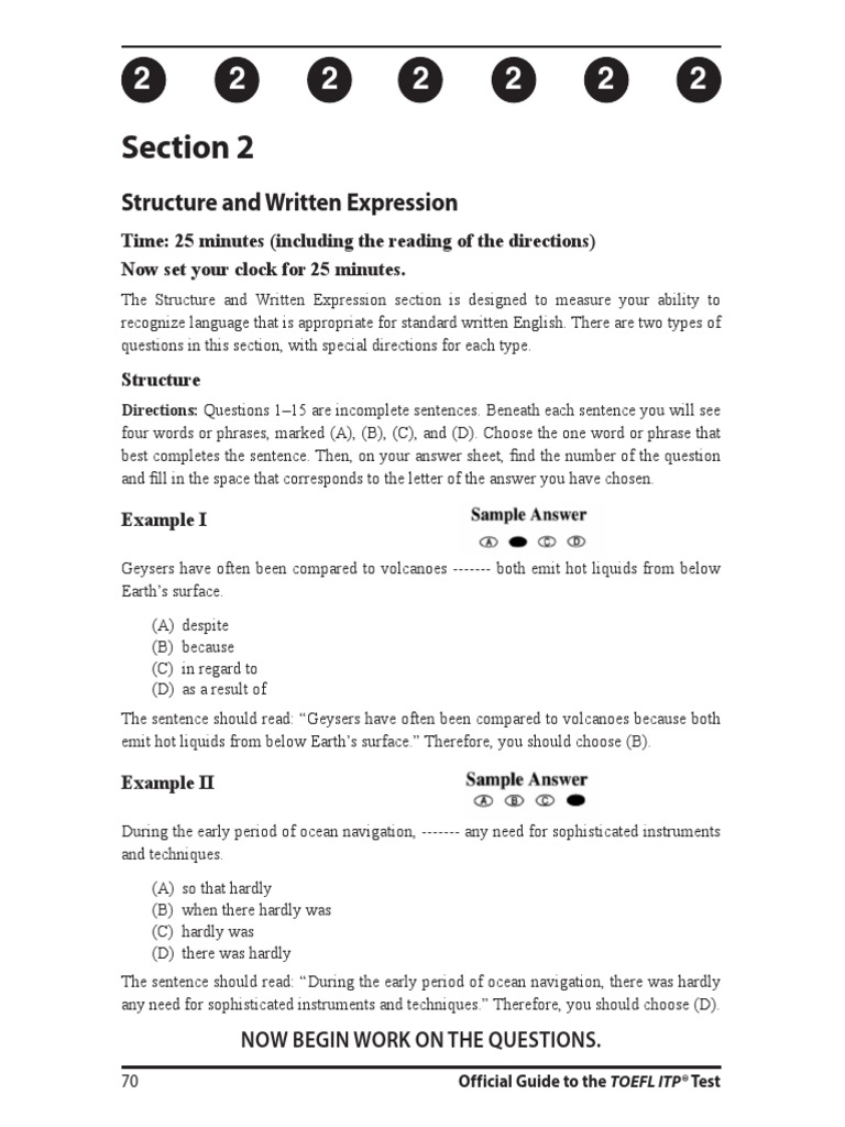 Section 2: Structure and Written Expression | PDF | Verb | Noun