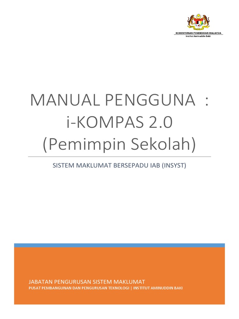 Manual Pengguna i-KOMPAS 2.0 PS | PDF