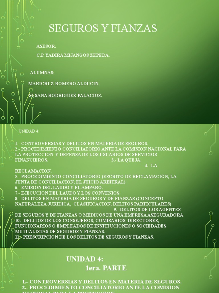 Seguros y Fianzas | PDF | Póliza de seguros | Arbitraje