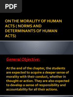 Determinants of Morality in Human Acts | PDF | Morality | Good And Evil