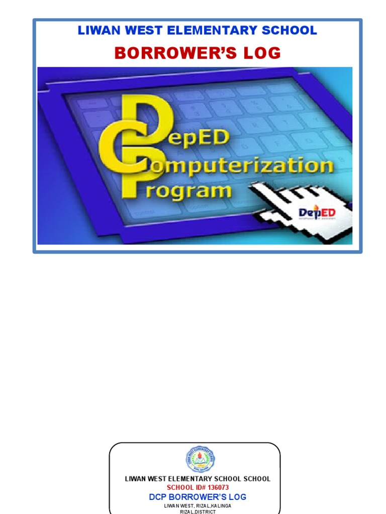 Borrower'S Log: Liwan West Elementary School | PDF