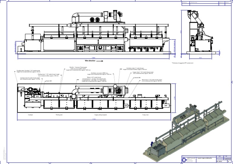 Copper Plating Line Layout Design | PDF | Machines | Equipment