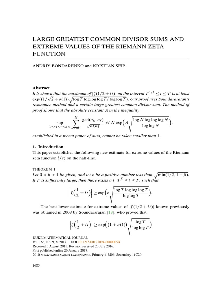 Large Greatest Common Divisor Sums and Extreme Values of The Riemann ...