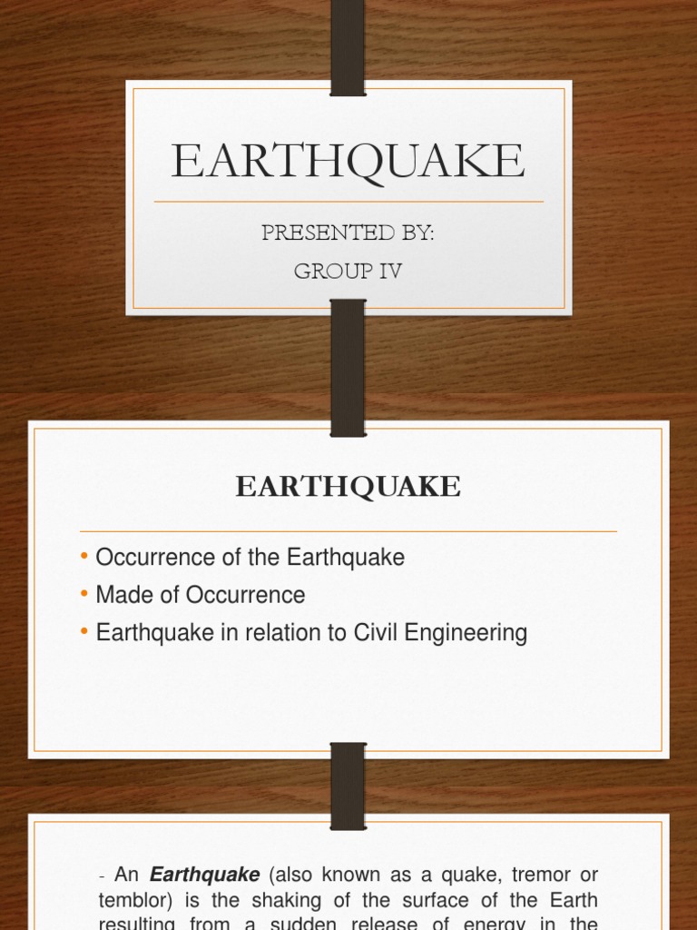 EARTHQUAKE Final Output | PDF | Earthquakes | Fault (Geology)
