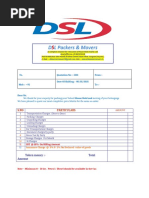 Packers and Movers Quotation Format | PDF | Insurance | Services ...