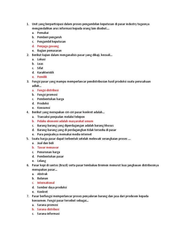 Soal Pas Kelas 10 Marketing New | PDF | Bisnis | Seni
