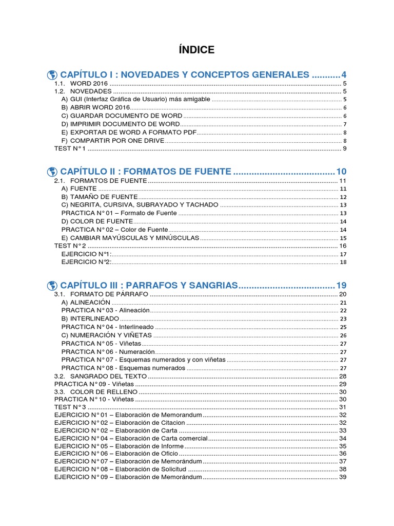 Manual de WORD 2016 Basico | PDF | Microsoft Office | Microsoft Word