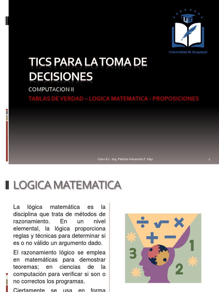 Tablas de Verdad | PDF | Proposición | Expresiones lógicas