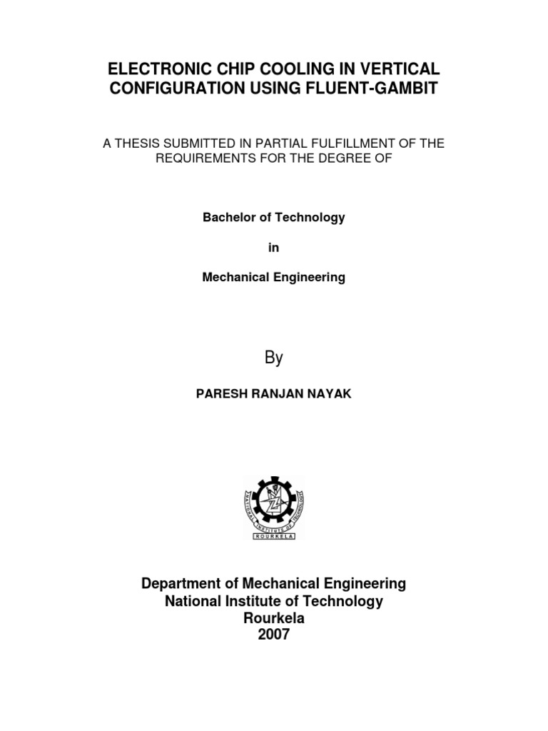 Vertical Electronic Chip Cooling Analysis | PDF | Reynolds Number ...