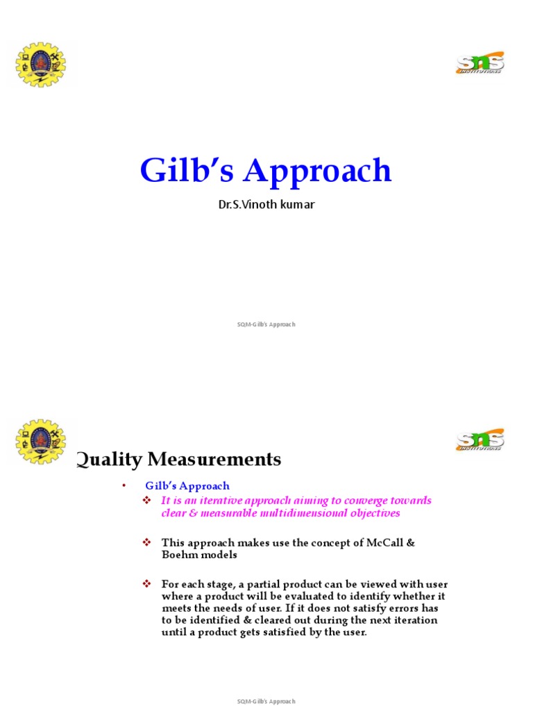4.gilb's Approach | Download Free PDF | Reliability Engineering | Usability