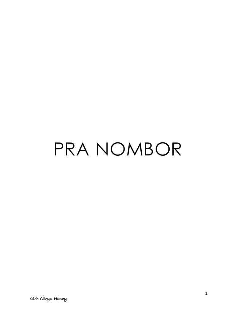 Modul Pemulihan Matematik 22 Kem | PDF