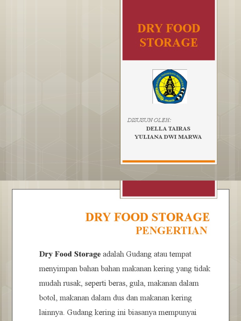 Penyimpanan Makanan Kering yang Efektif | PDF | Kesehatan Holistik