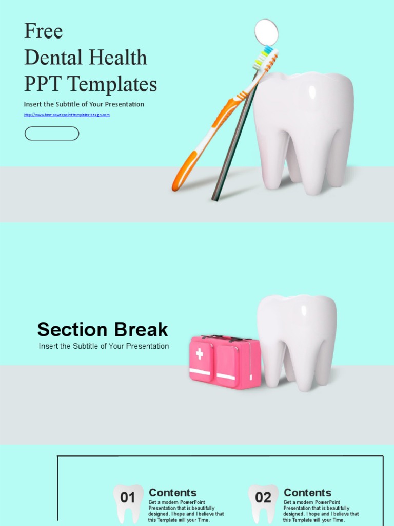 Dental Health Care PowerPoint Templates | PDF | Microsoft Power Point ...