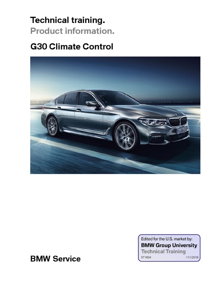 11 - G30 Climate Control | PDF | Ventilation (Architecture) | Heating ...