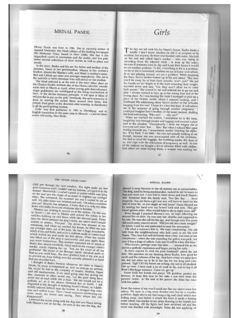Mrinal Pande - Girls | PDF