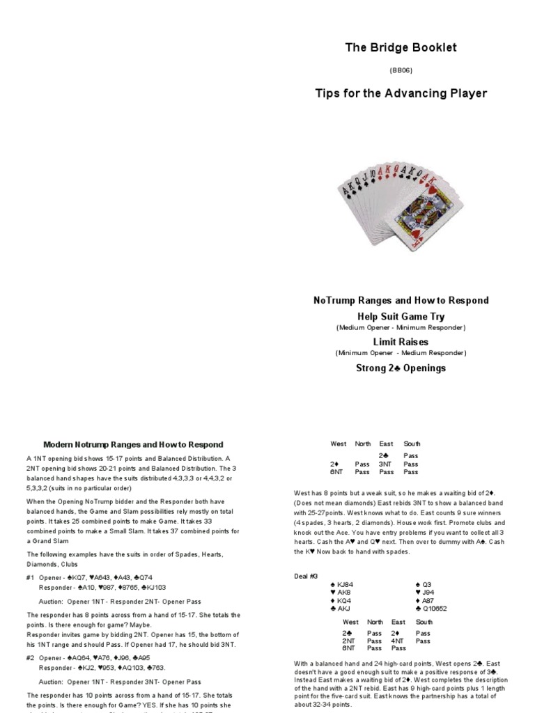 B6 - Tips For The Booklet | PDF | Contract Bridge | Toys