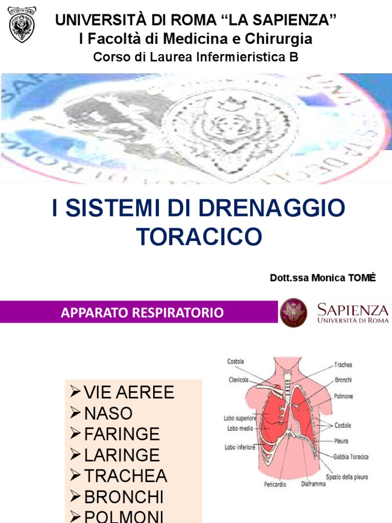 Sistemi Drenaggio Toracico | PDF