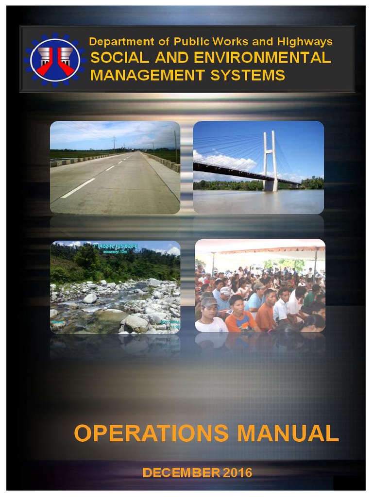 DPWH Social and Environmental Management Manual | PDF | Environmental ...